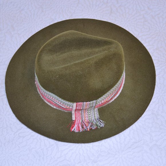 Scala | Accessories | Scala Pronto Olive Green Safari Hat With Tribal ...
